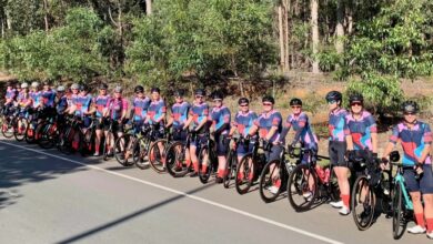 Pedal power: Kelly Podlich saddles up to help young people