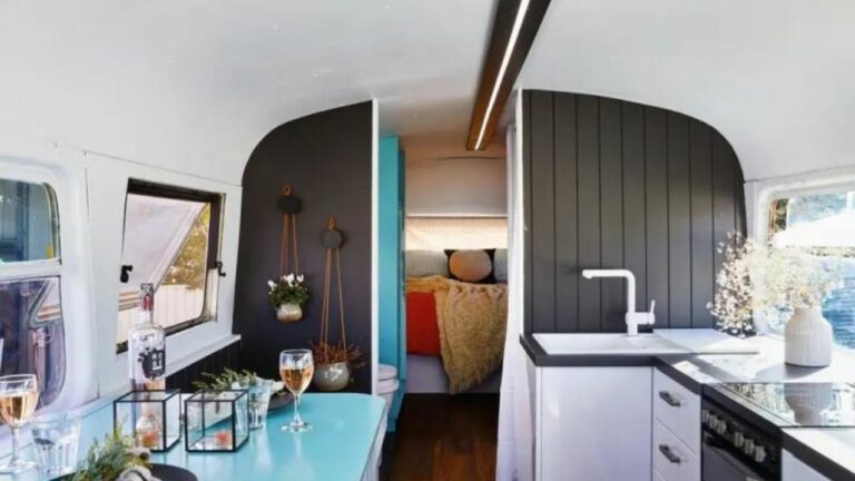 The $6000 bus transformed into a funky weekender